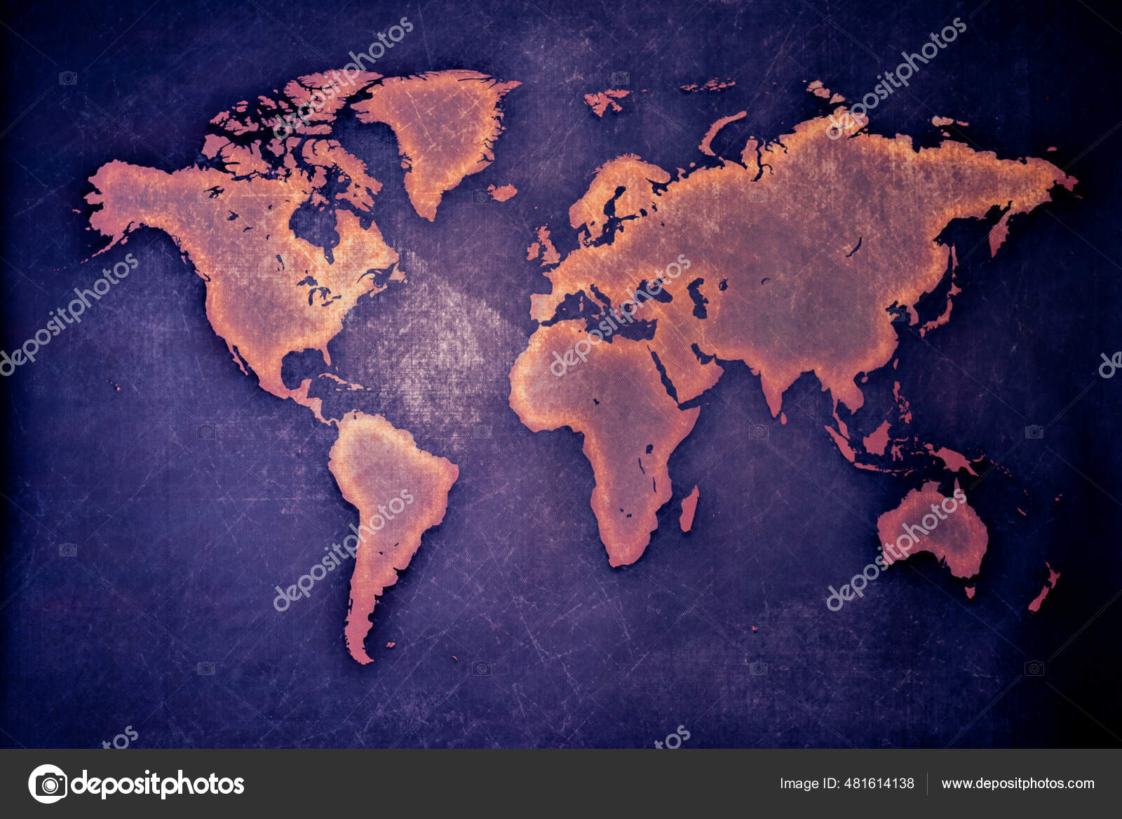 Schematic Map World — Stock Photo © aallm #481614138
