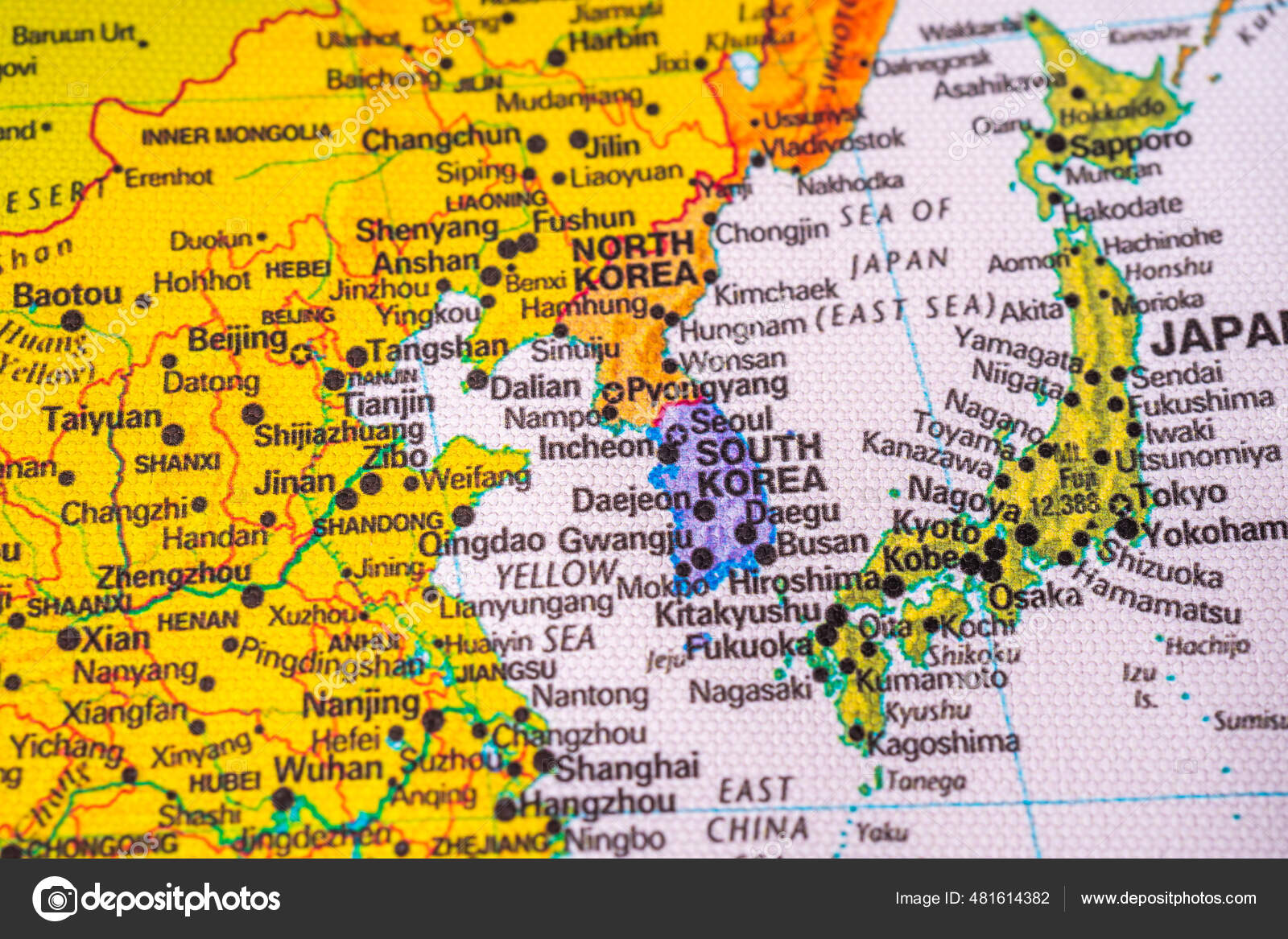 Korea Map Travel Background Texture Stock Photo by ©aallm 481614382