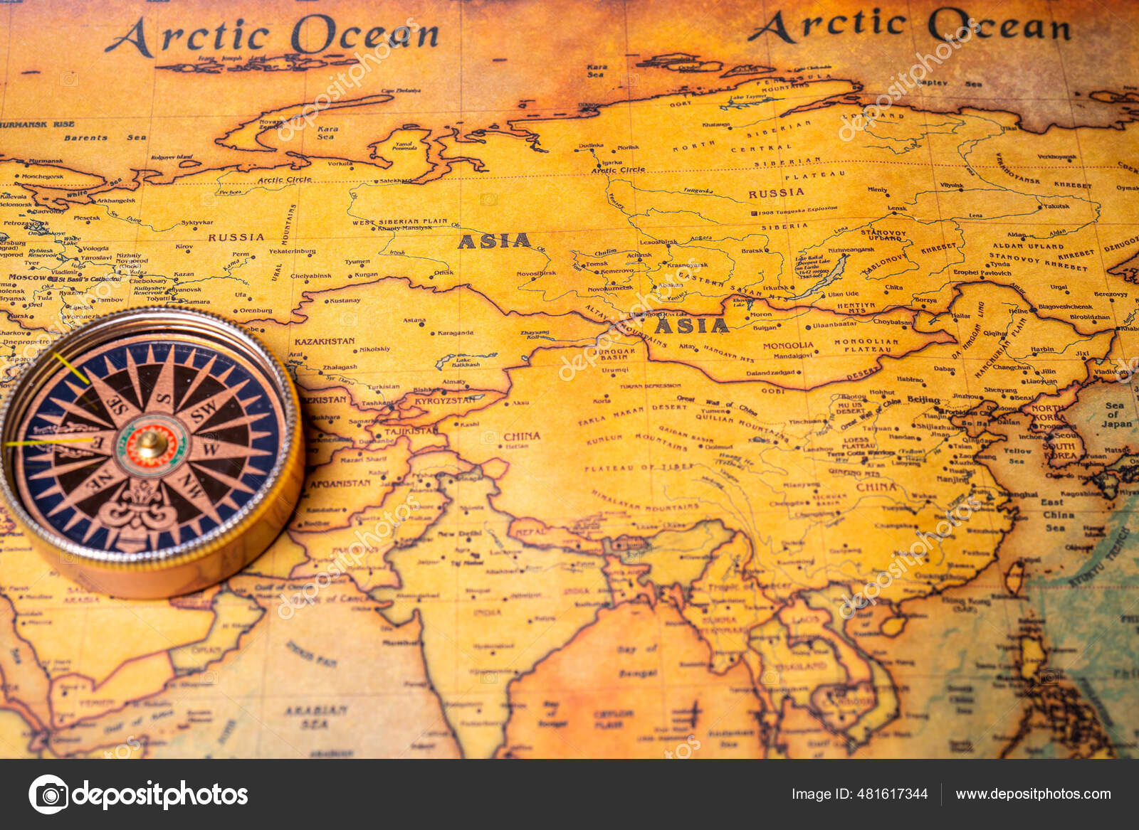 Asia Map Background Texture — Stock Photo © aallm #481617344