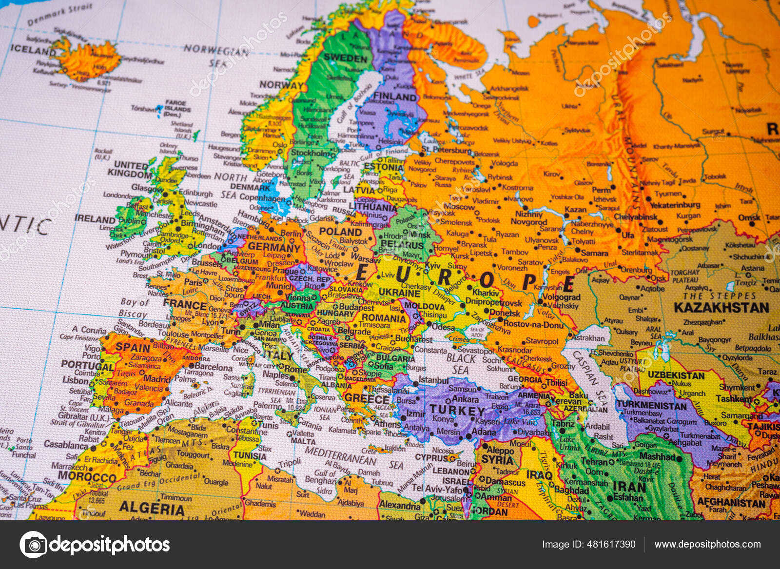 Europe Map Travel Background Texture Stock Photo by ©aallm 481617390