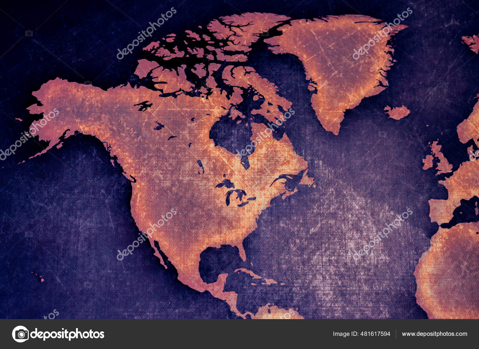 Schematic Map World Stock Photo by ©aallm 481617594