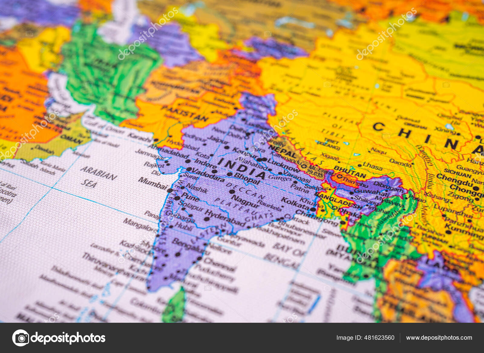 India Map Travel Background Texture — Stock Photo © aallm #481623560