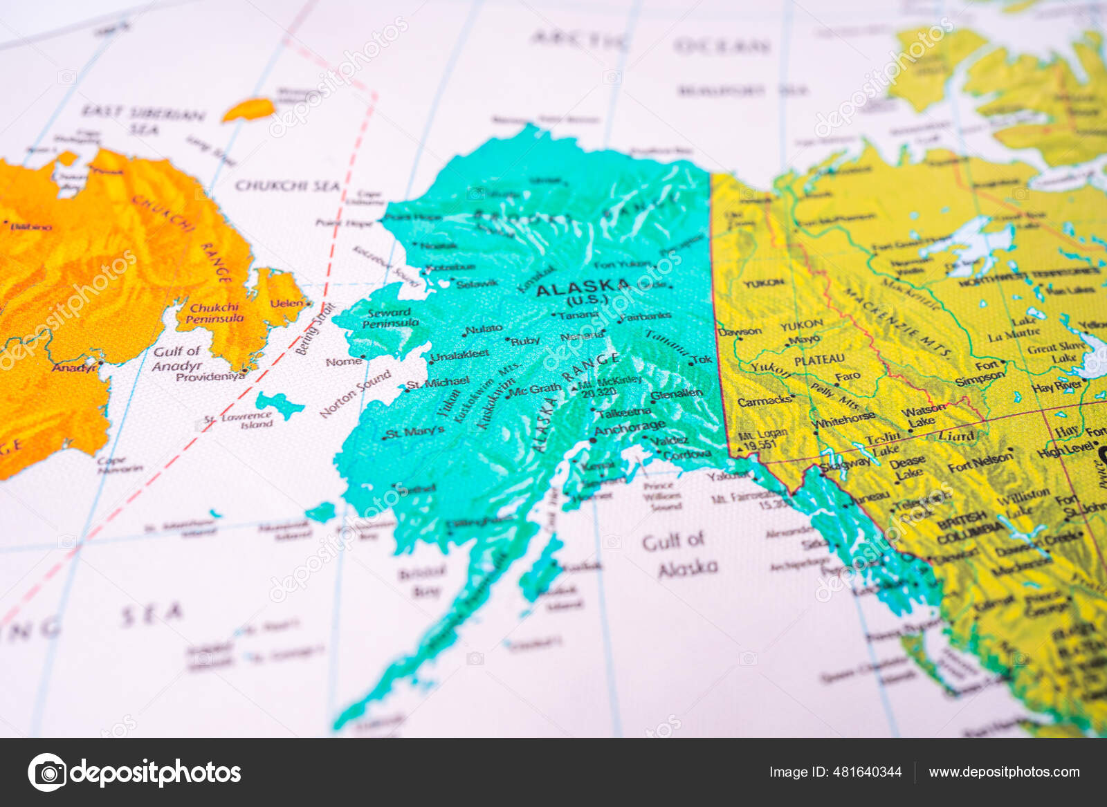 Alaska Map Travel Background Texture Stock Photo by ©aallm 481640344