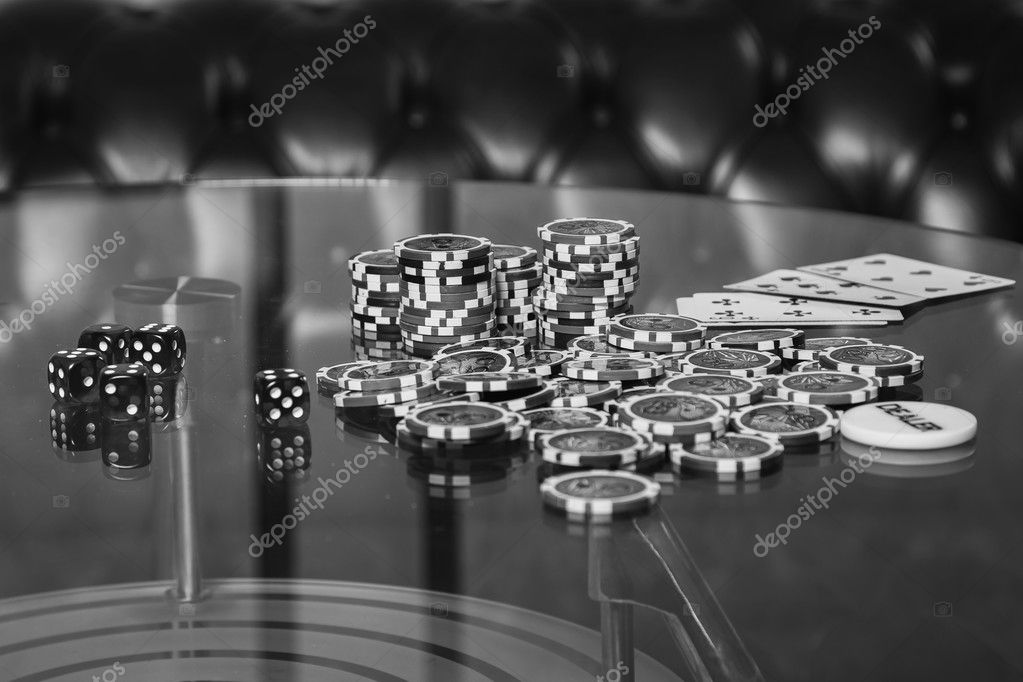 Playing poker chips and cards — Stock Photo © aallm #62533021