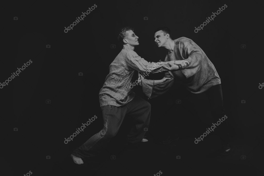 Professional actors play on stage Stock Photo by ©aallm 79994436