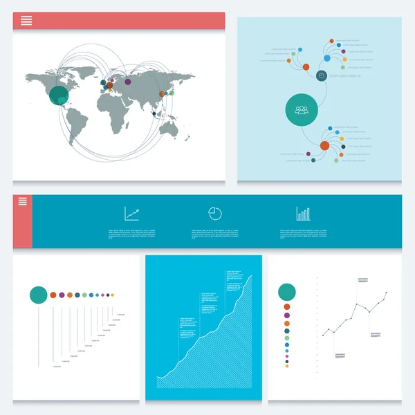 Infographics chart element. Material design graph vector background ...