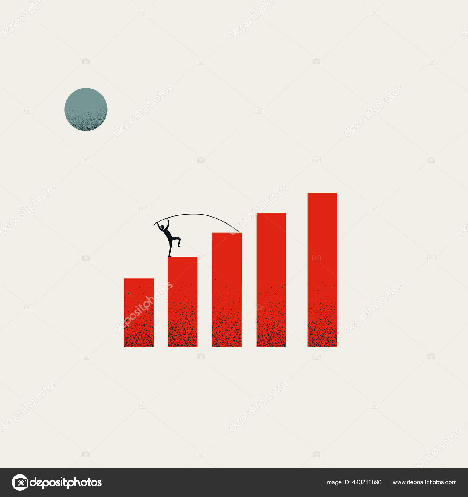 Carrera empresarial concepto de vector de crecimiento rápido ...