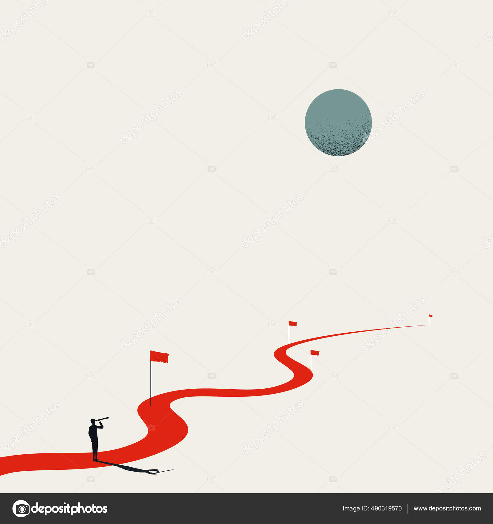 Business project milestones and timeline vector concept. Symbol of ...