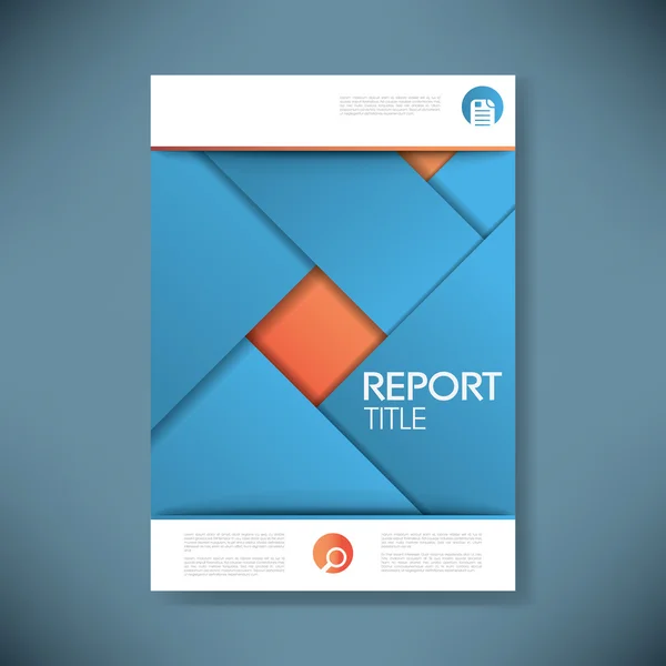 Blue report cover Vector Art Stock Images | Depositphotos