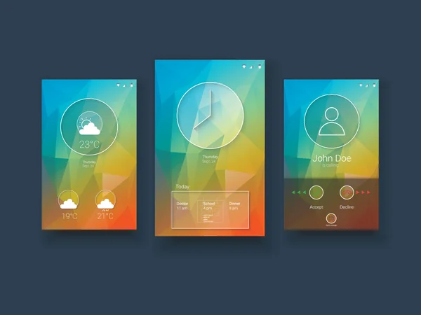 Mobile interface wallpaper design Stock Vector Image by ©best_works ...