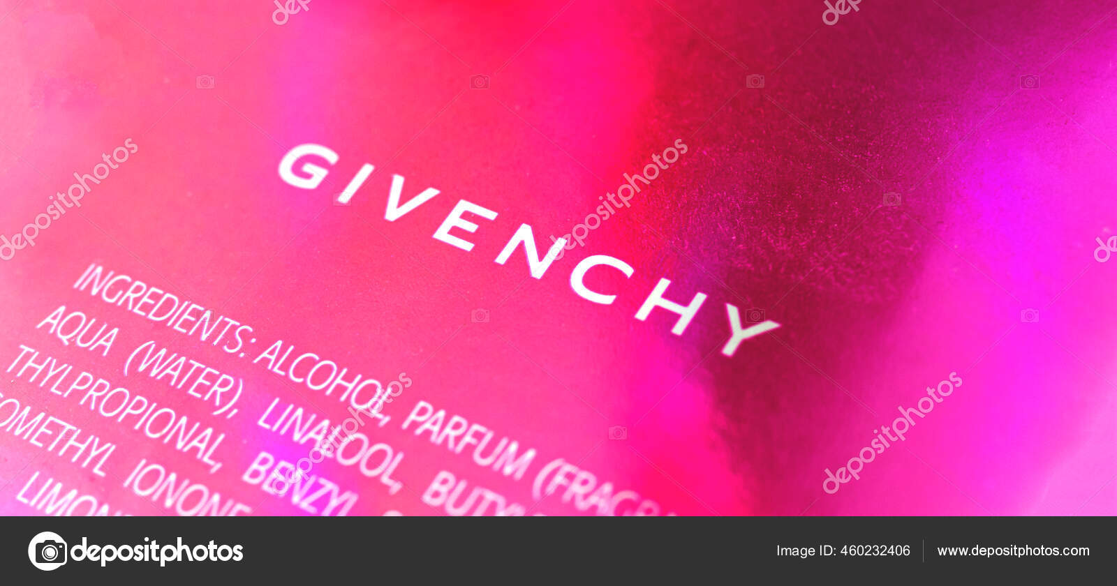 Kharkov Ukraine March 2021 Givenchy Colorful Logo Close Banner — Stock ...