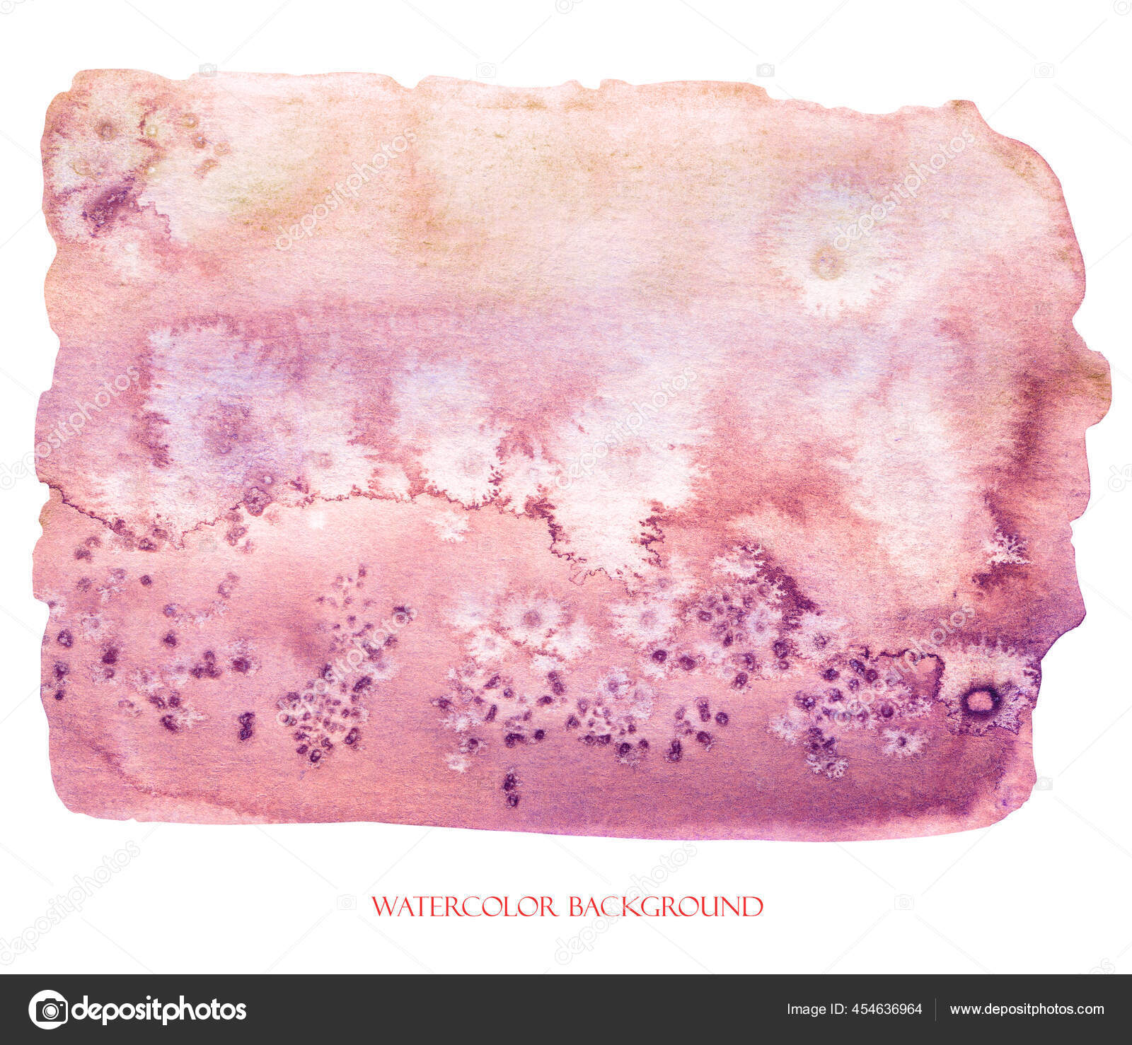 Peach Watercolor Splash Abstract Pink Watercolour Background Stock ...