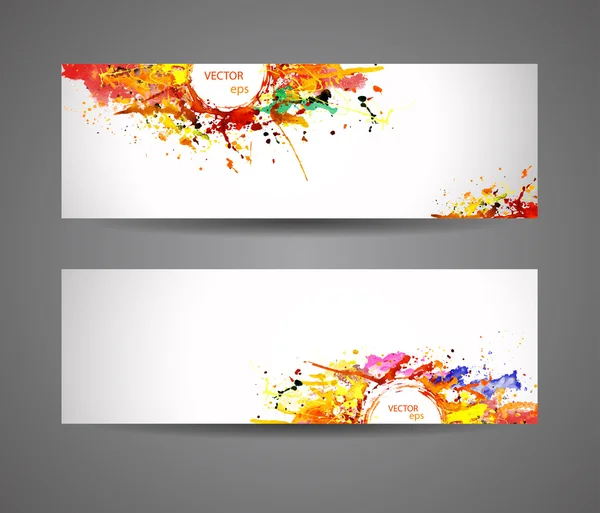 Banners with spray paint Vector Art Stock Images | Depositphotos