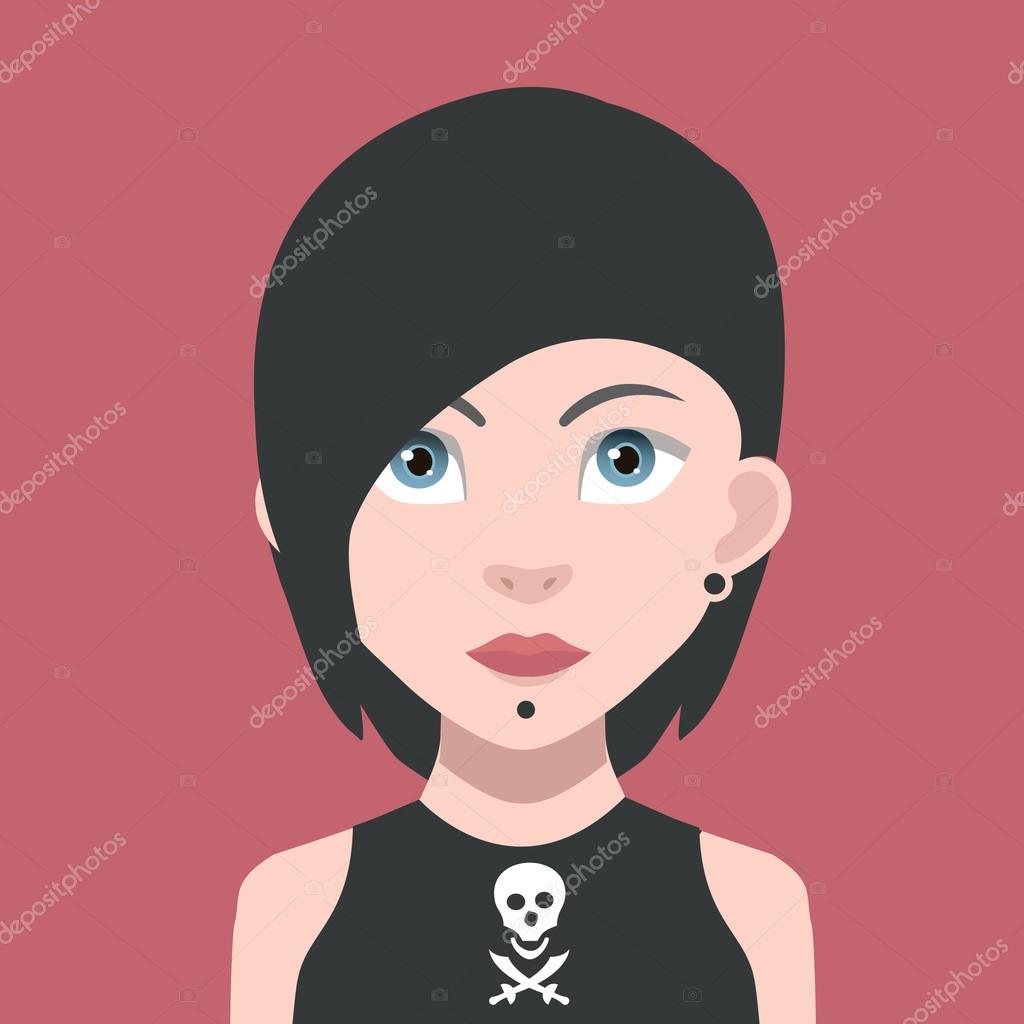 Female cartoon avatar Stock Vector by ©Sky-Designs 107027834