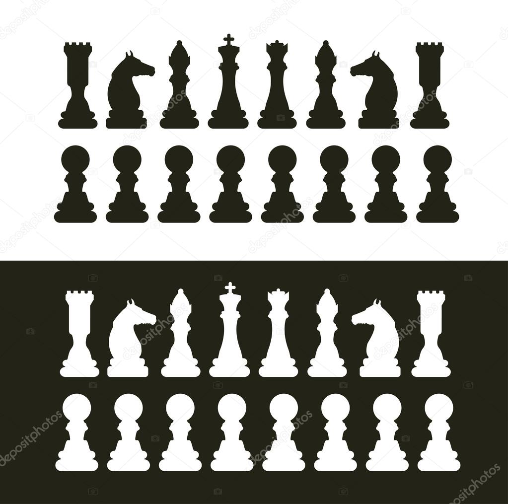 Chess pieces icons set Stock Vector Image by ©Sky-Designs #118767660