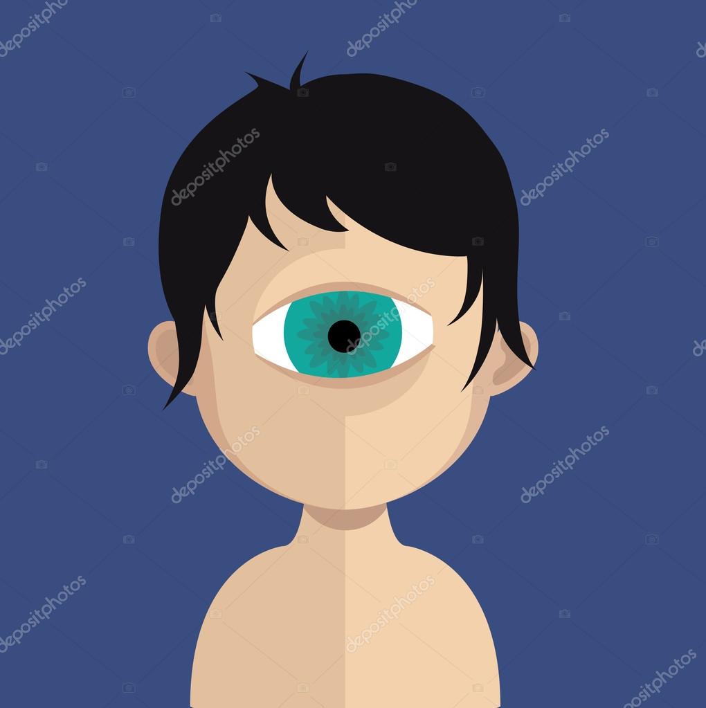 One eyed man avatar character Stock Vector Image by ©Sky-Designs #120728882