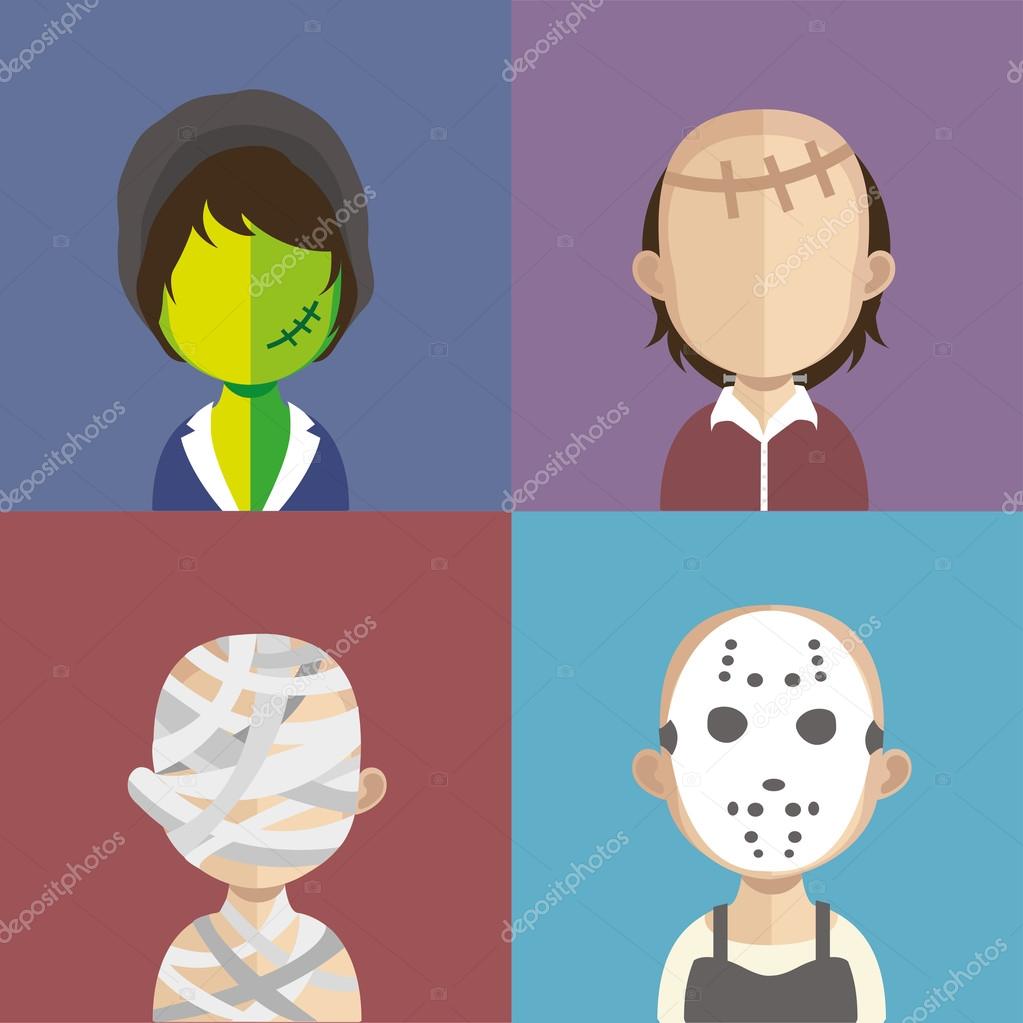 Halloween avatars Stock Vector by ©Sky-Designs 56695663