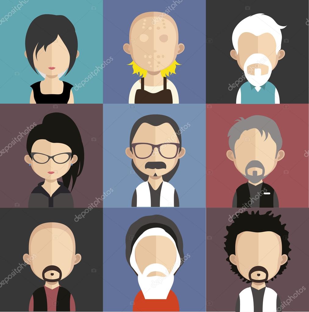 People faces icons Stock Vector Image by ©Sky-Designs #60005083