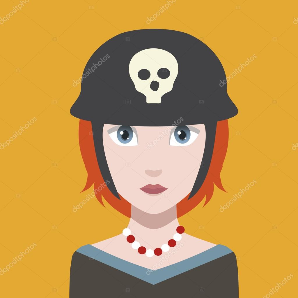 Female cartoon avatar Stock Vector Image by ©Sky-Designs #97184226