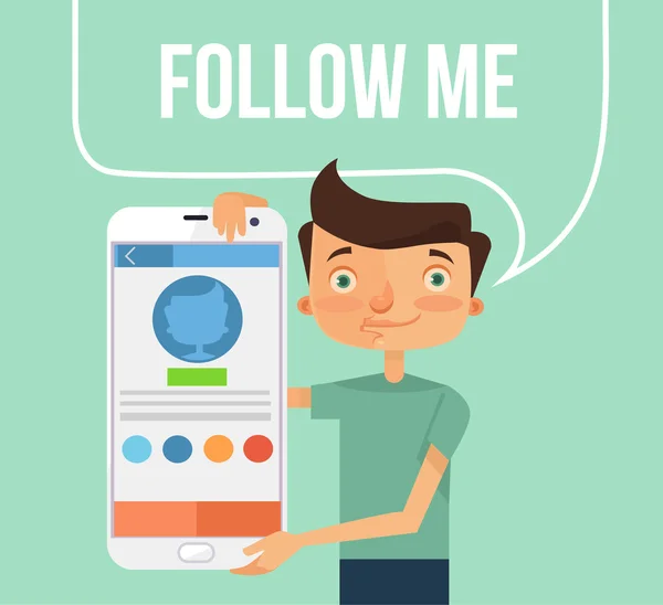 Follow me Stock Vectors, Royalty Free Follow me Illustrations ...
