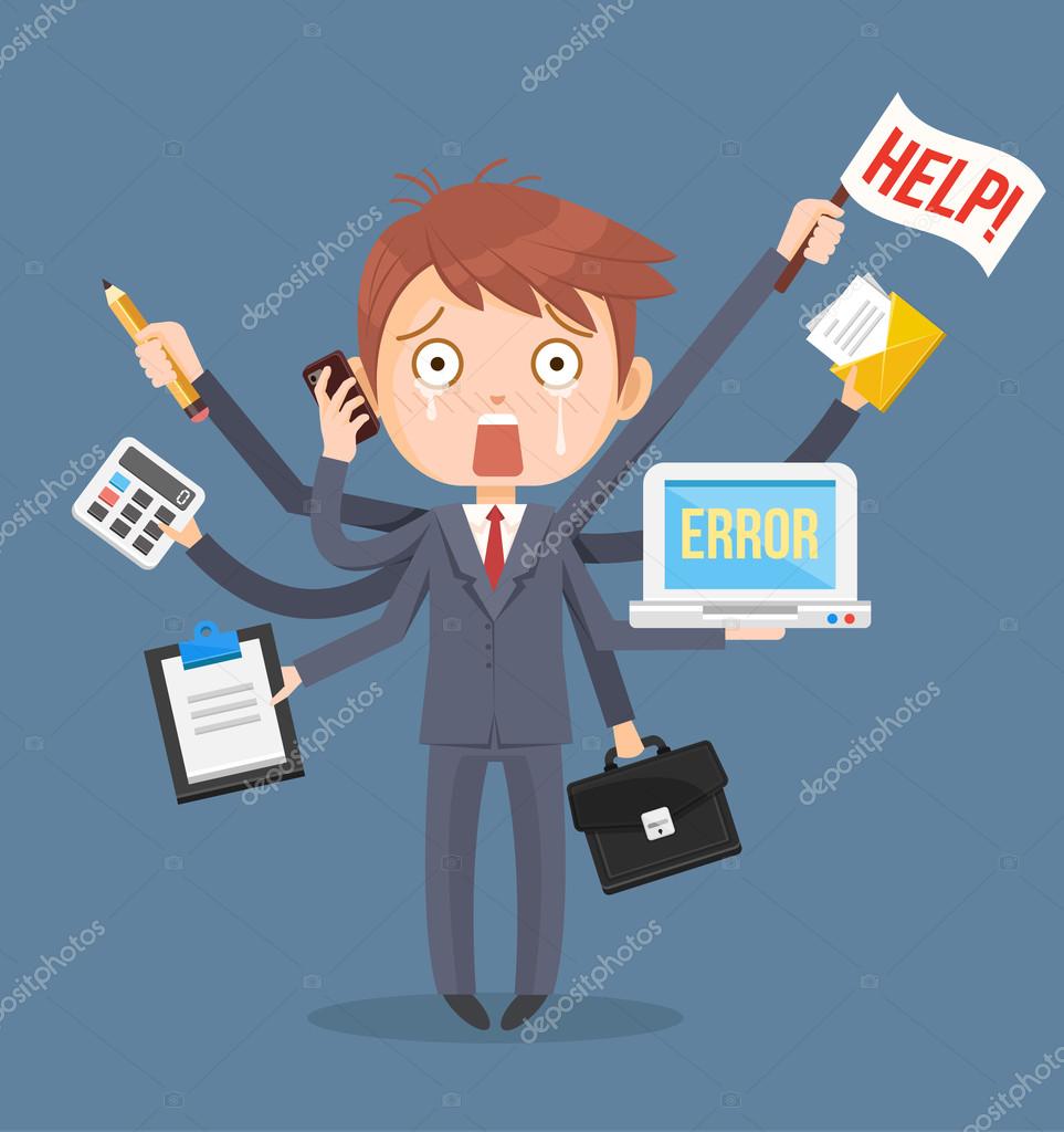 Busy At Work Cartoon