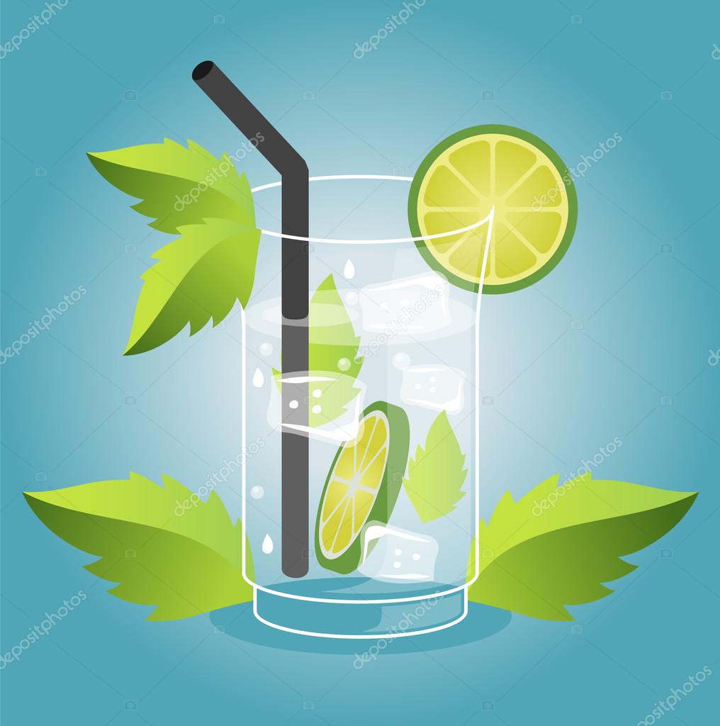Mojito vector illustration Stock Vector by ©prettyvectors 64907705