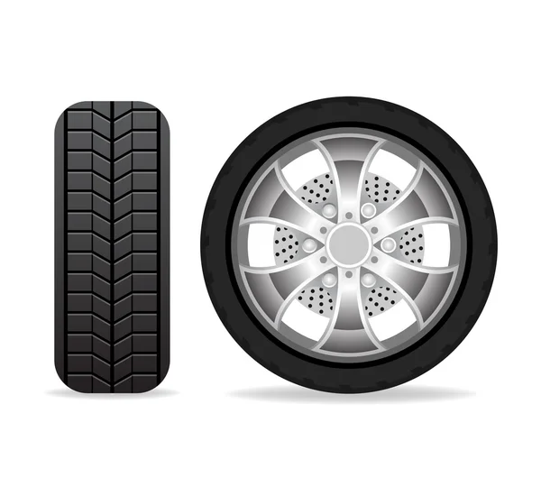 Tyre. Wheel. Illustration. — Stock Vector © jekh #32273037