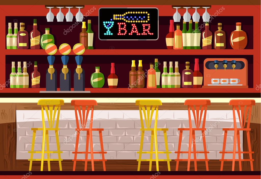 Barra vectorial ilustración plana 2024