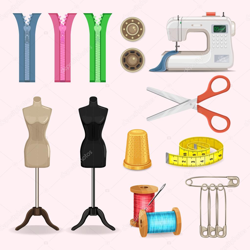 Vector Sewing Icon Set Stock Vector Image By ©prettyvectors 78916572