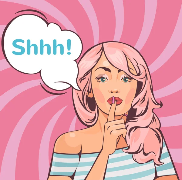 Shh closeup Vector Art Stock Images | Depositphotos