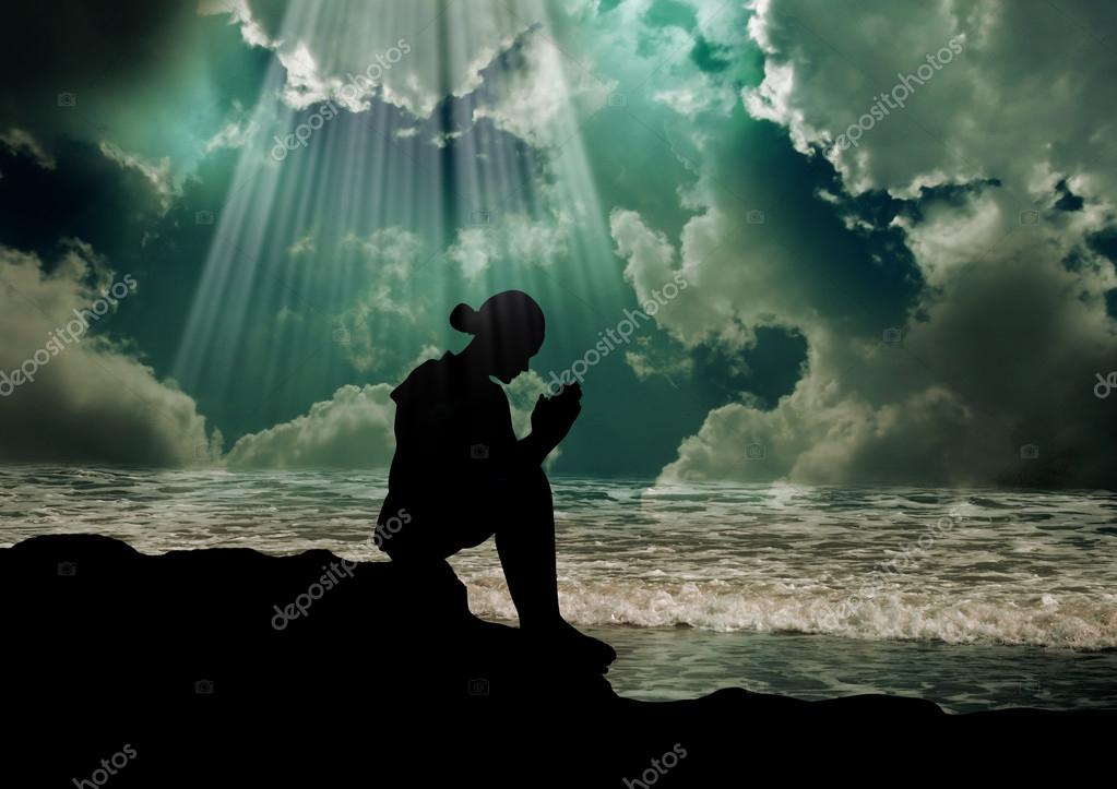 Girl praying to god — Stock Photo © gracel1221 #53419699