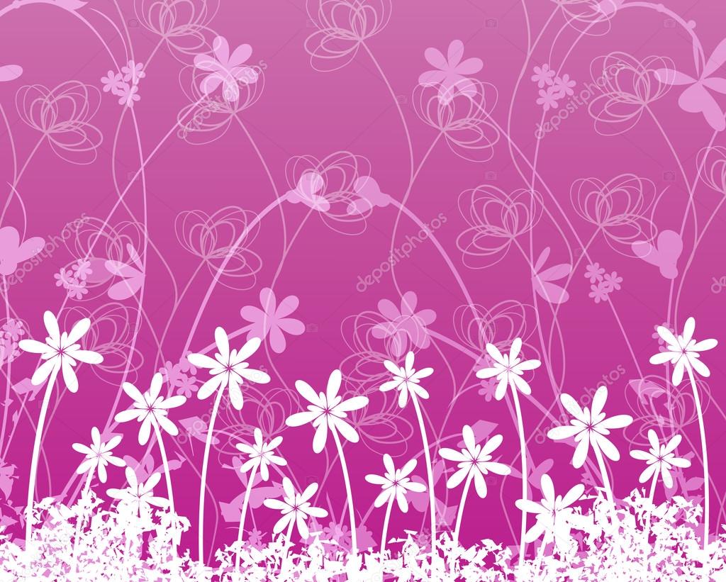 Flower on purple background Stock Vector Image by ©gracel1221 #75977295
