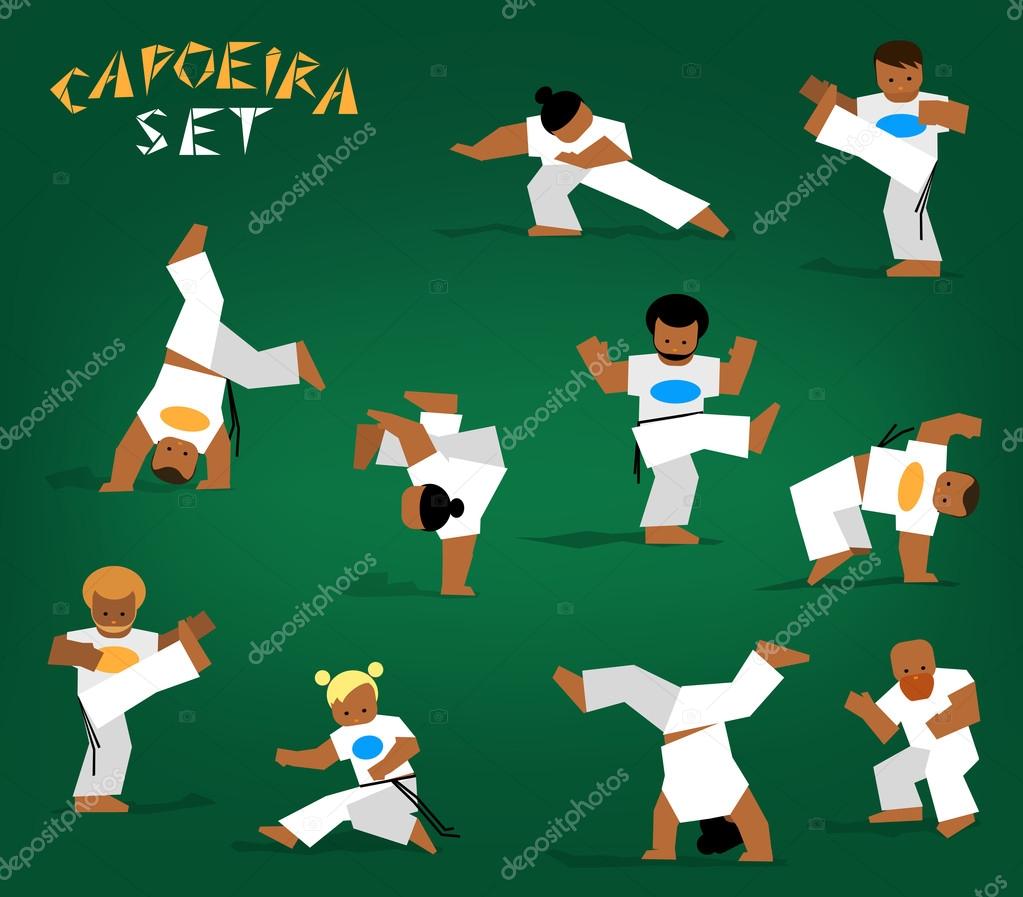 Conjunto de capoeira vector vector, gráfico vectorial © Lemuur imagen ...