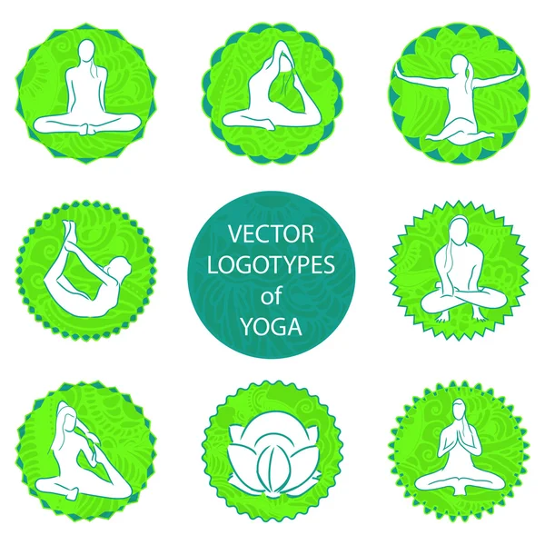 Yoga_spa_massage_buttons_icons — Stock Vector © chachar #12619825