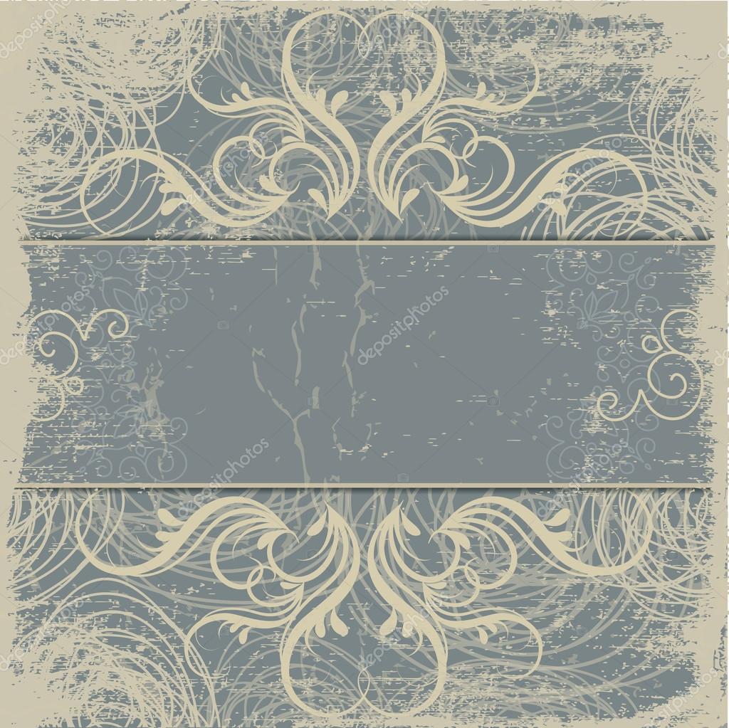 Vintage background, antique greeting card — Stock Vector © nemetse ...