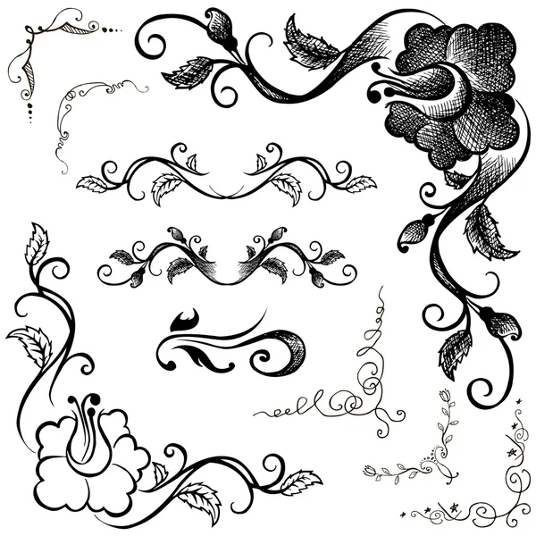 Decorative Borders Set 1 — Stock Vector © Lisann #3571189