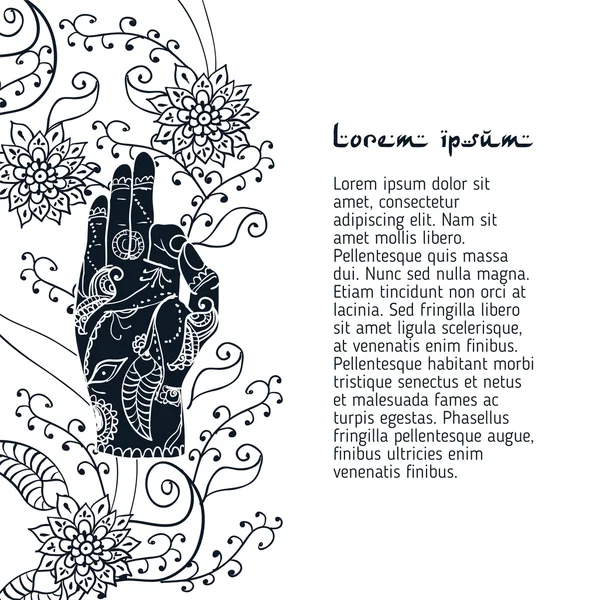 Prithivi mudra hand Stock Vector Image by ©RaSveta #92640308