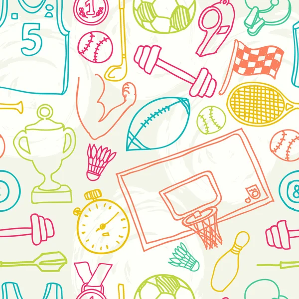 Seamless sport pattern Stock Vector Image by ©kusuriuri #159445608