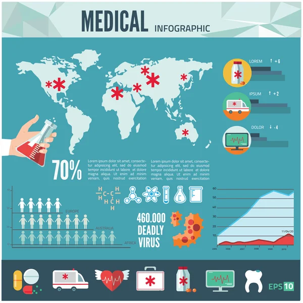 Medical infographic Stock Vectors, Royalty Free Medical infographic ...