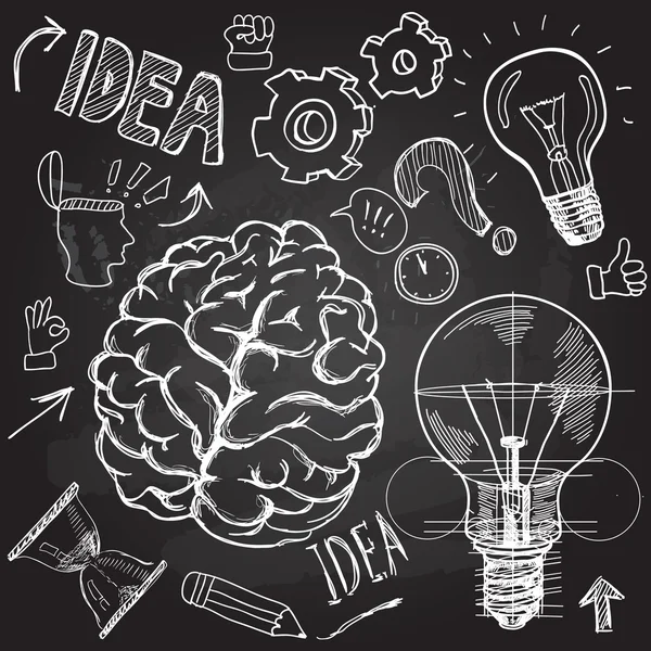 Set of thinking doodles elements Stock Vector Image by ©iriskana #43449559