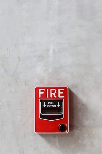 fire alarm box on wall background - Stock Image - Everypixel
