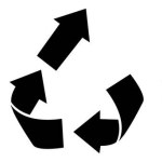 Set Vector Recycling Upcycling Downcycling Signs Isolated Icons White ...