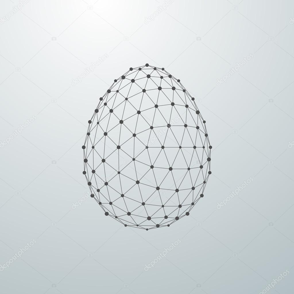 Easter egg 3D shape ⬇ Vector Image by © maximmmmum | Vector Stock 101322244