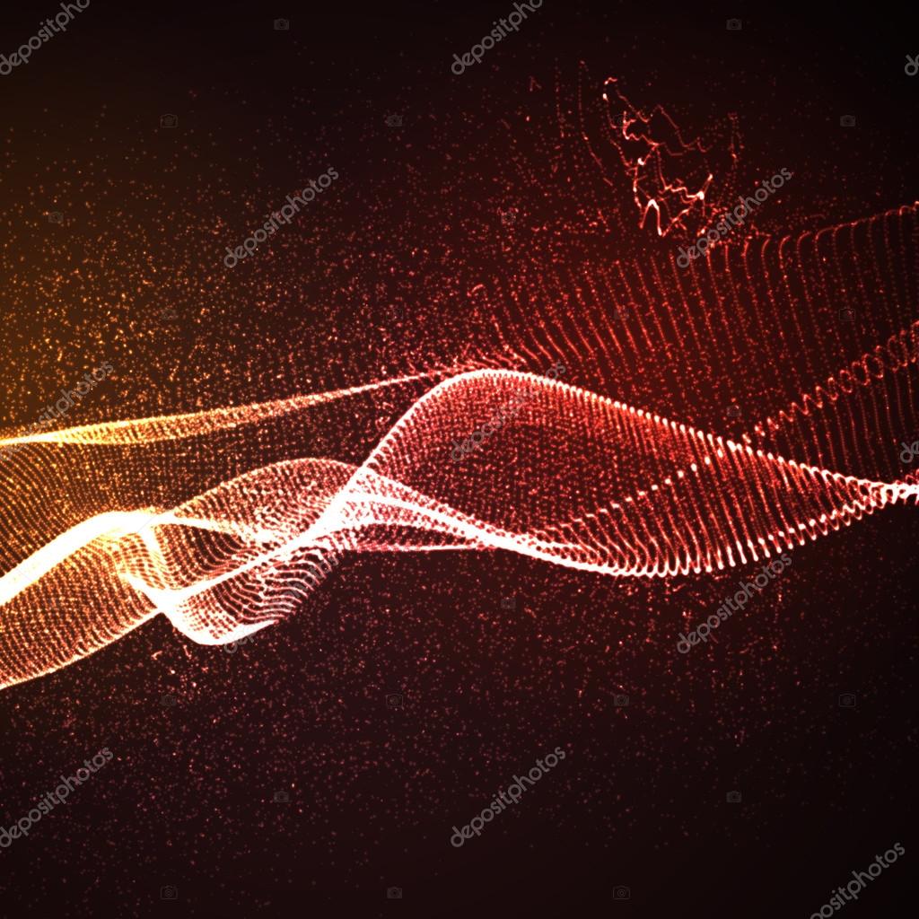 3D illuminated neon digital wave Stock Vector Image by ©maximmmmum ...