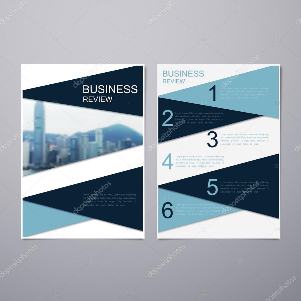 Business Review Brochure Stock Vector by ©maximmmmum 113514902