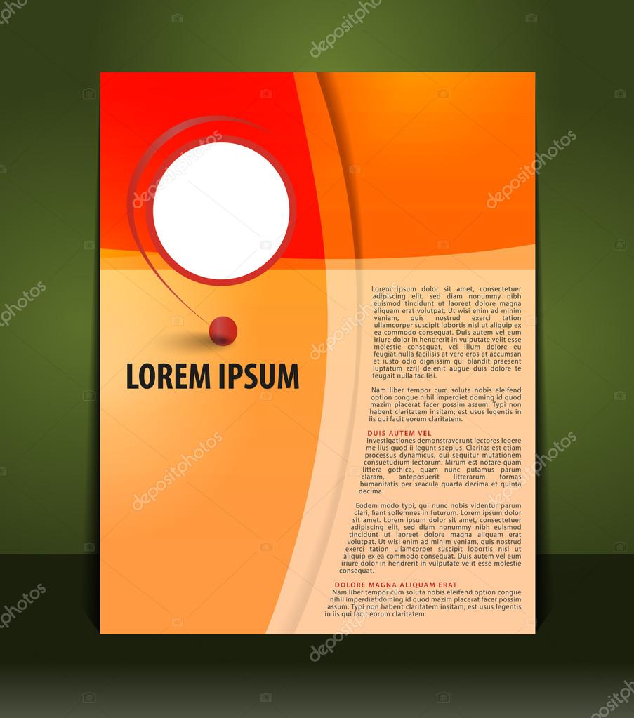 Presentation of business poster. Design layout template Stock Vector ...