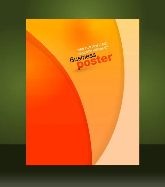 Flyer design content orange background Stock Vector Image by ©bkamasova ...