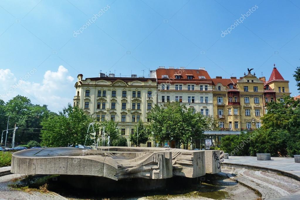 Edificios típicos en el centro de Praga, República Checa 2022
