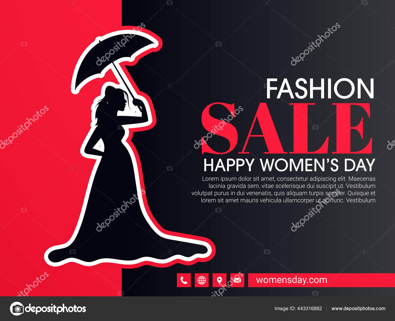 International Women's Day Theme Vector Illustration Flat Design Vector ...