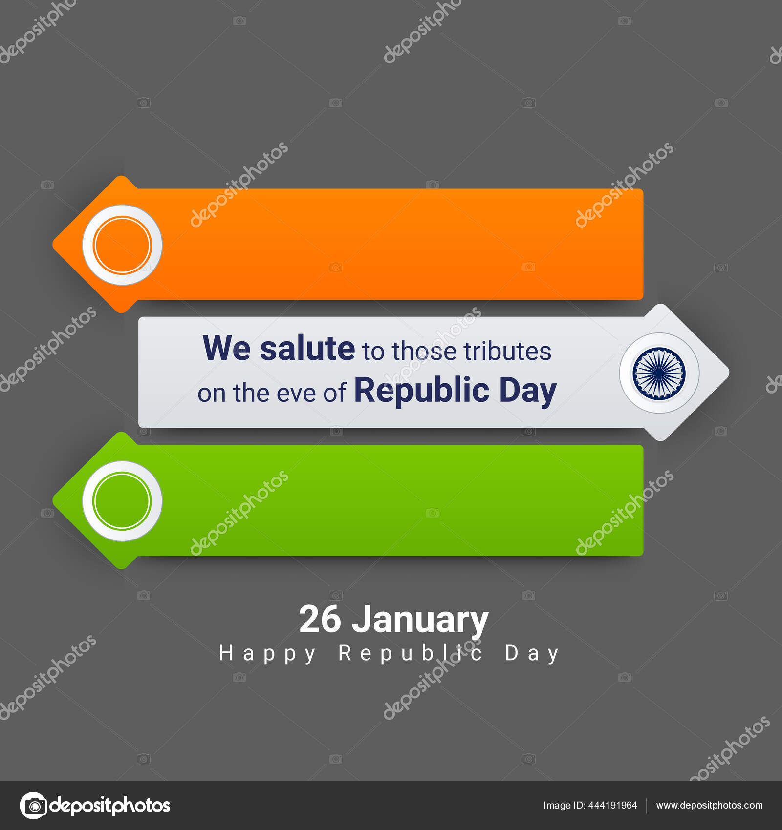 Indian Republic Day Concept Background January Creative Infographic ...